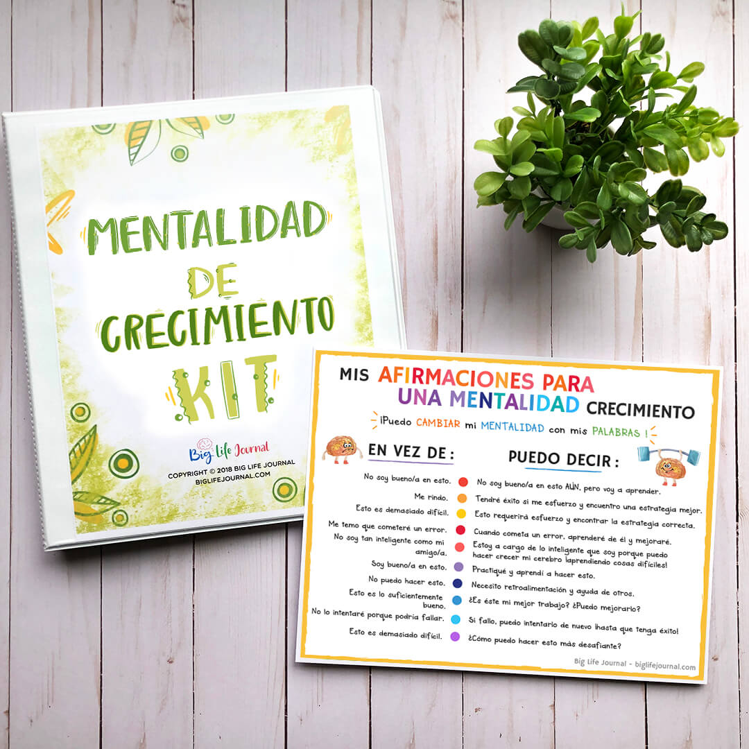 Kit Imprimible de la Mentalidad de Crecimiento (de 5 a 11 años) – Big ...