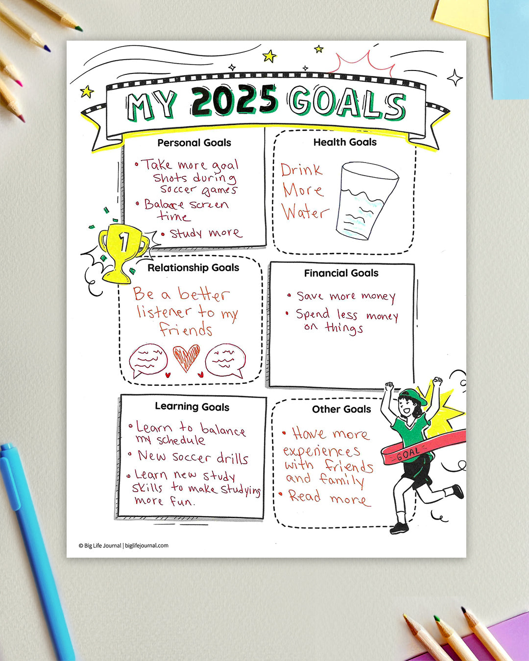 Goals For 2025 For Teens _ 100 Goals For A Teenager – VYQVXN