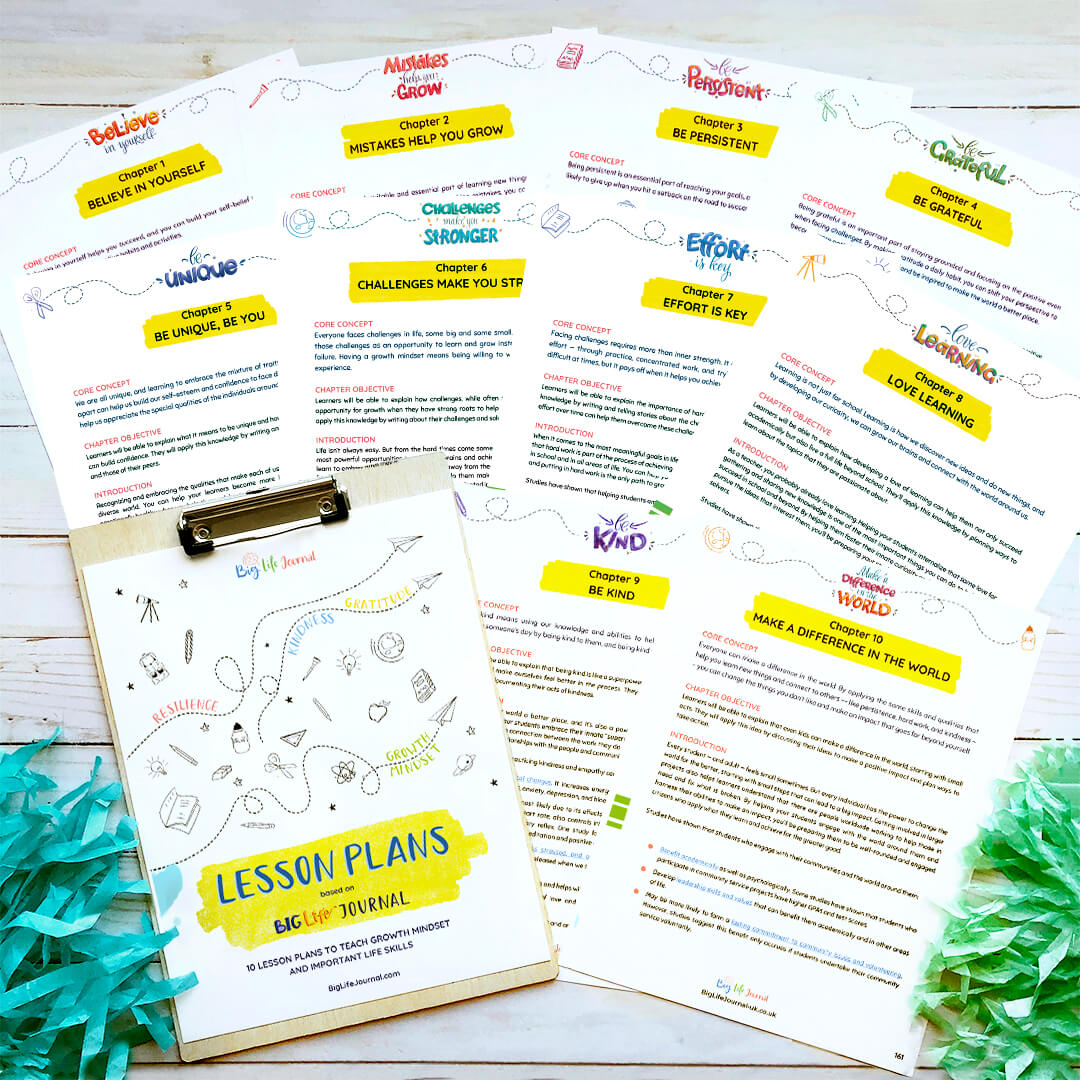 Lesson Plans PDF for Big Life Journal - 2nd Edition (ages 7-10)