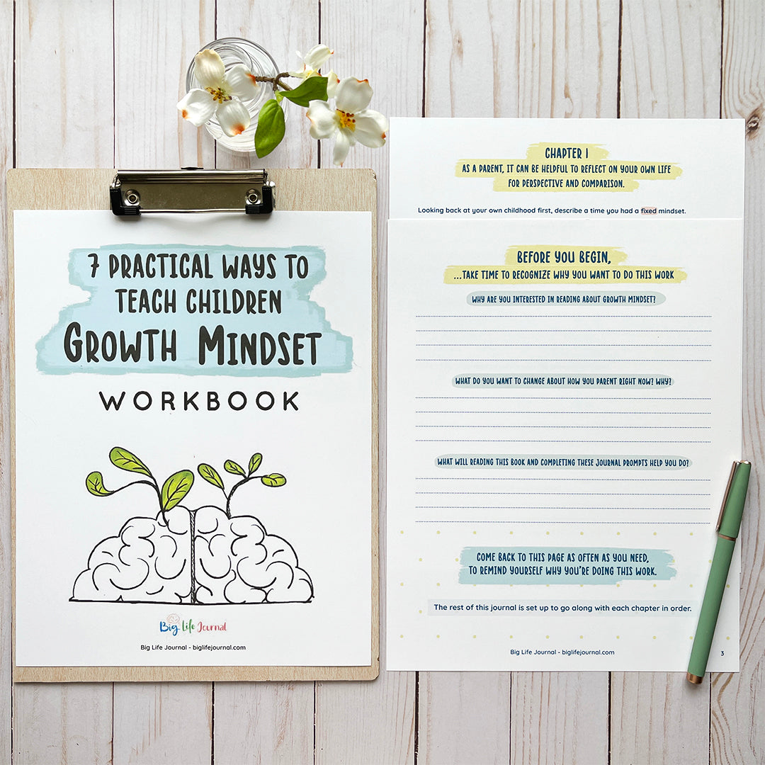 Growth Mindset Parenting Companion Workbook PDF – Big Life Journal