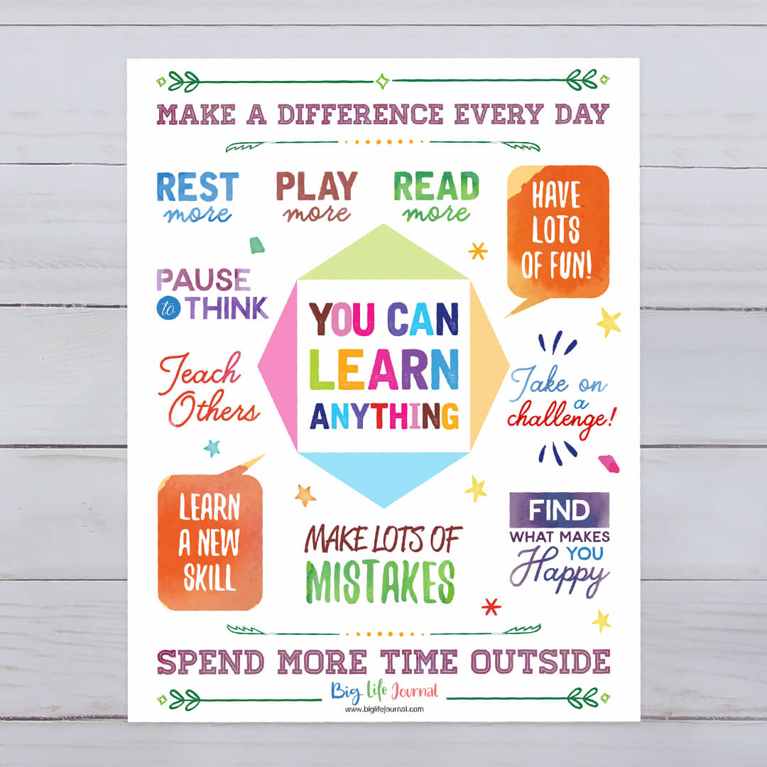 Motivational Posters for Kids (PDF) – Big Life Journal